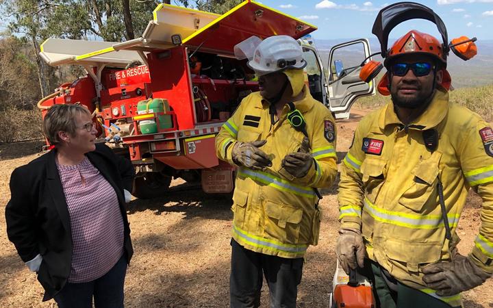 NZ firefighters in Queensland: 'Full grins on their faces' | RNZ News